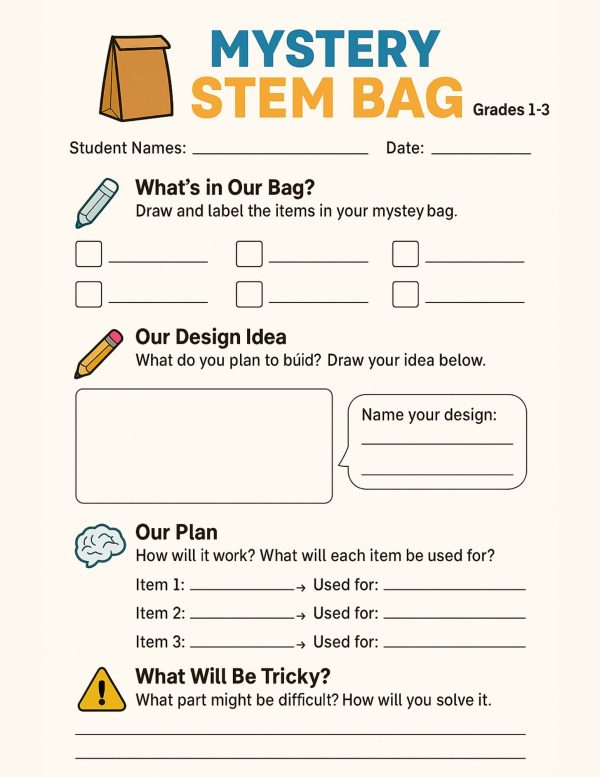 Mystery STEM Bag Game | STEM Challenges & Activities for Grades 1–3 ...