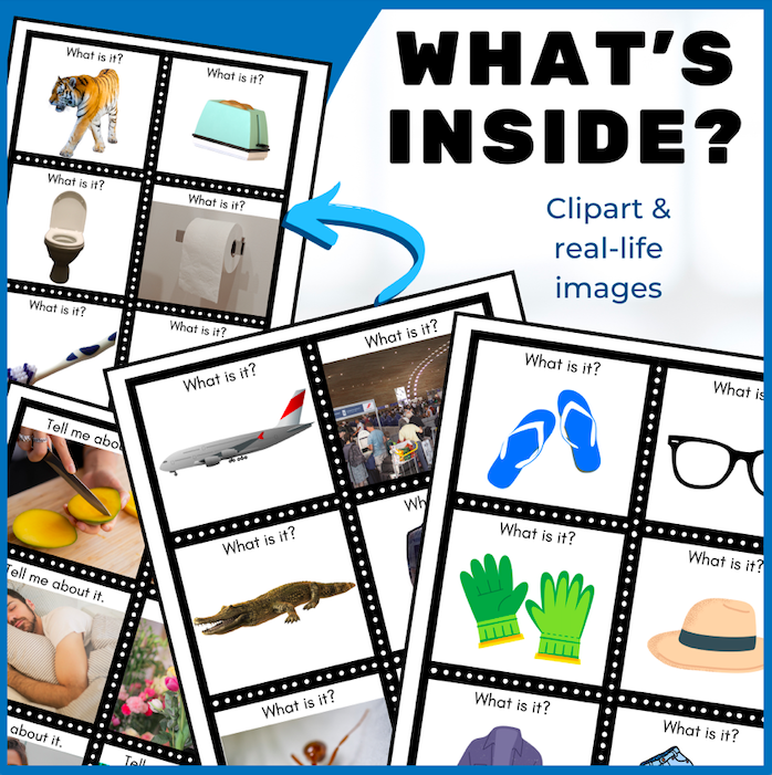 BUNDLE Verbal Behavior ABA 909 Noun and Action Verb Flash Cards for ...