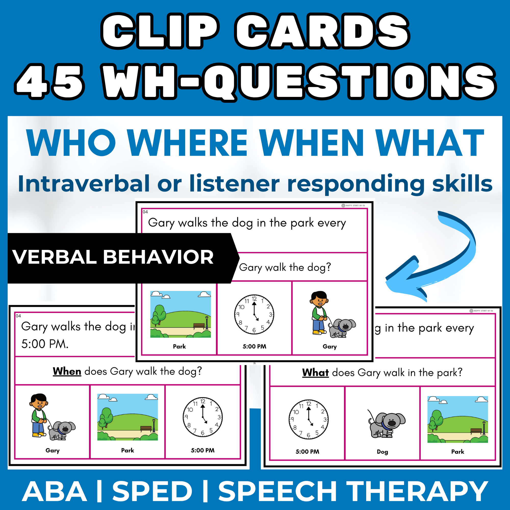 WH Questions Reading Comprehension 15 Sentences Who Where When What ...