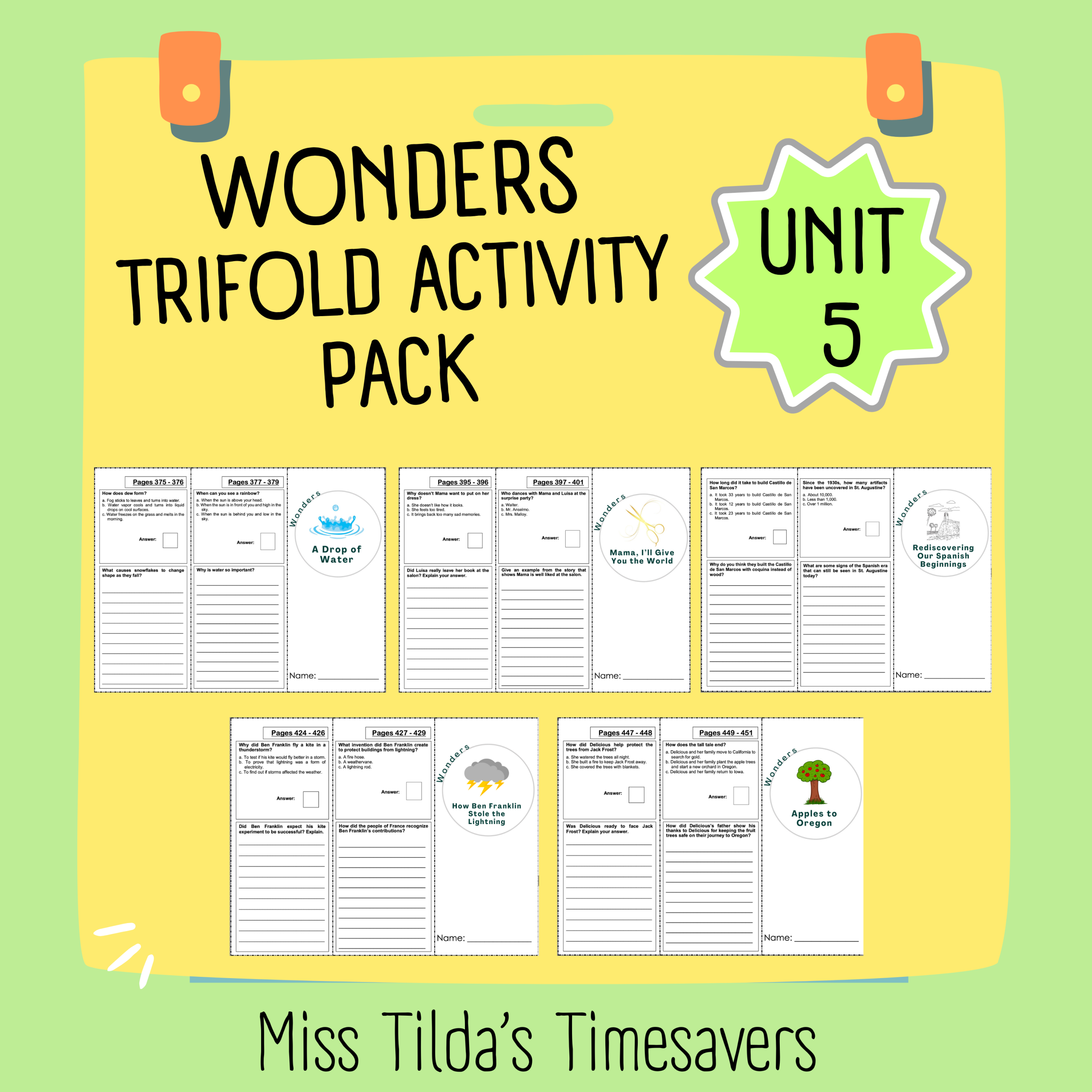 myView Literacy 5 Activity Pack - Unit 4 | Made By Teachers