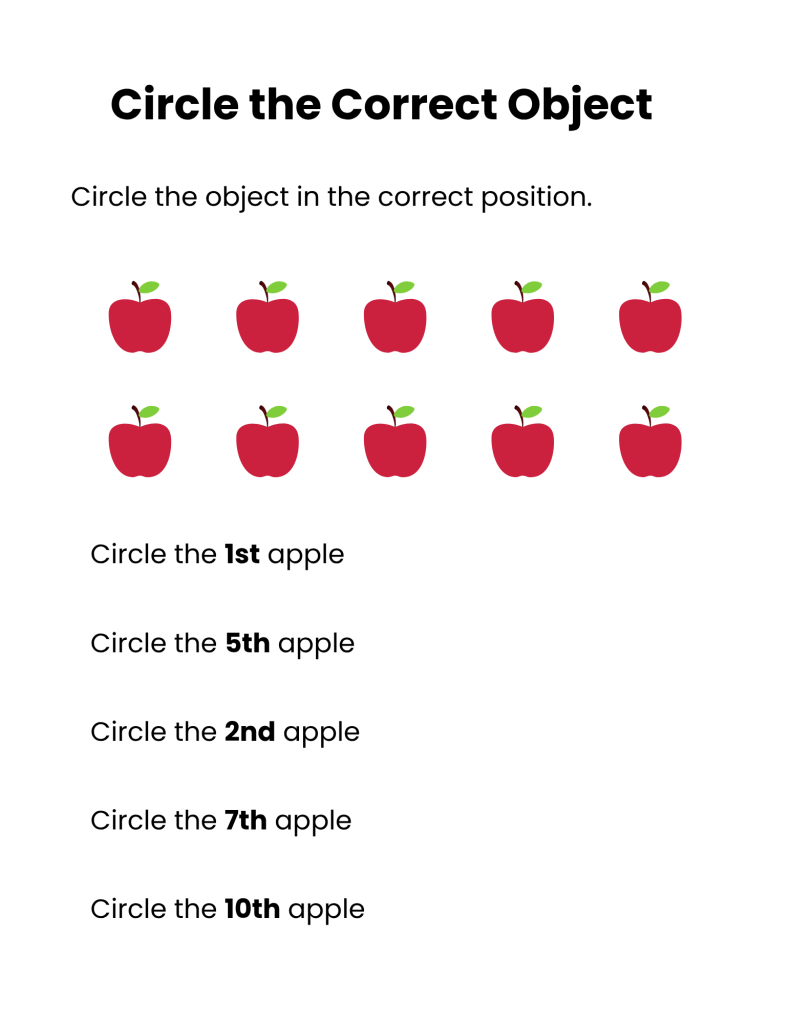 Ordinal Numbers Activities and Worksheets - Ordinal Numbers 1st - 10th ...