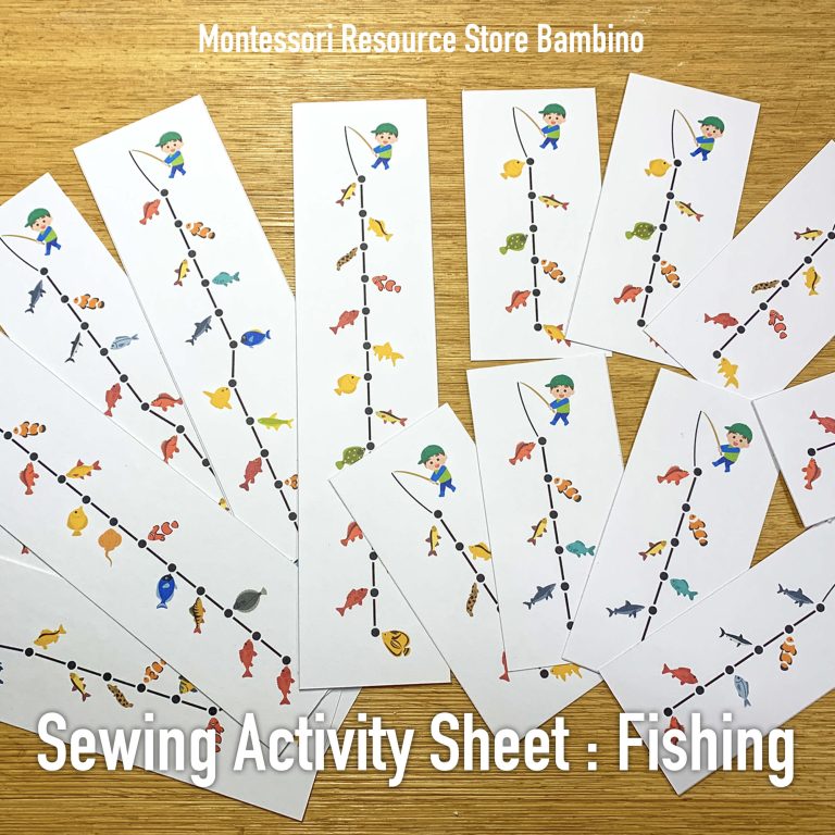 Sewing Activity Sheet : Fishing | Made By Teachers
