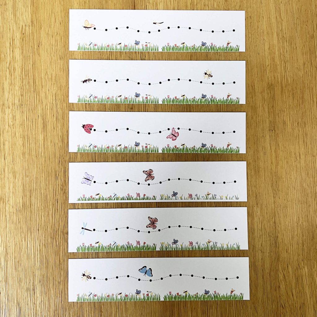 Sewing Activity Sheet : Insects flying around flowers | Made By Teachers