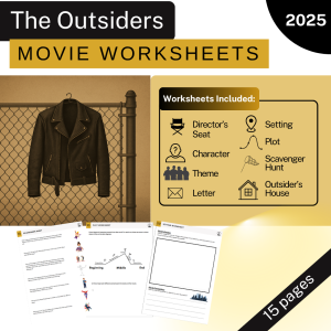 The Outsiders Teaching Unit - Novel Worksheets, Info Texts, Movie, Poem ...