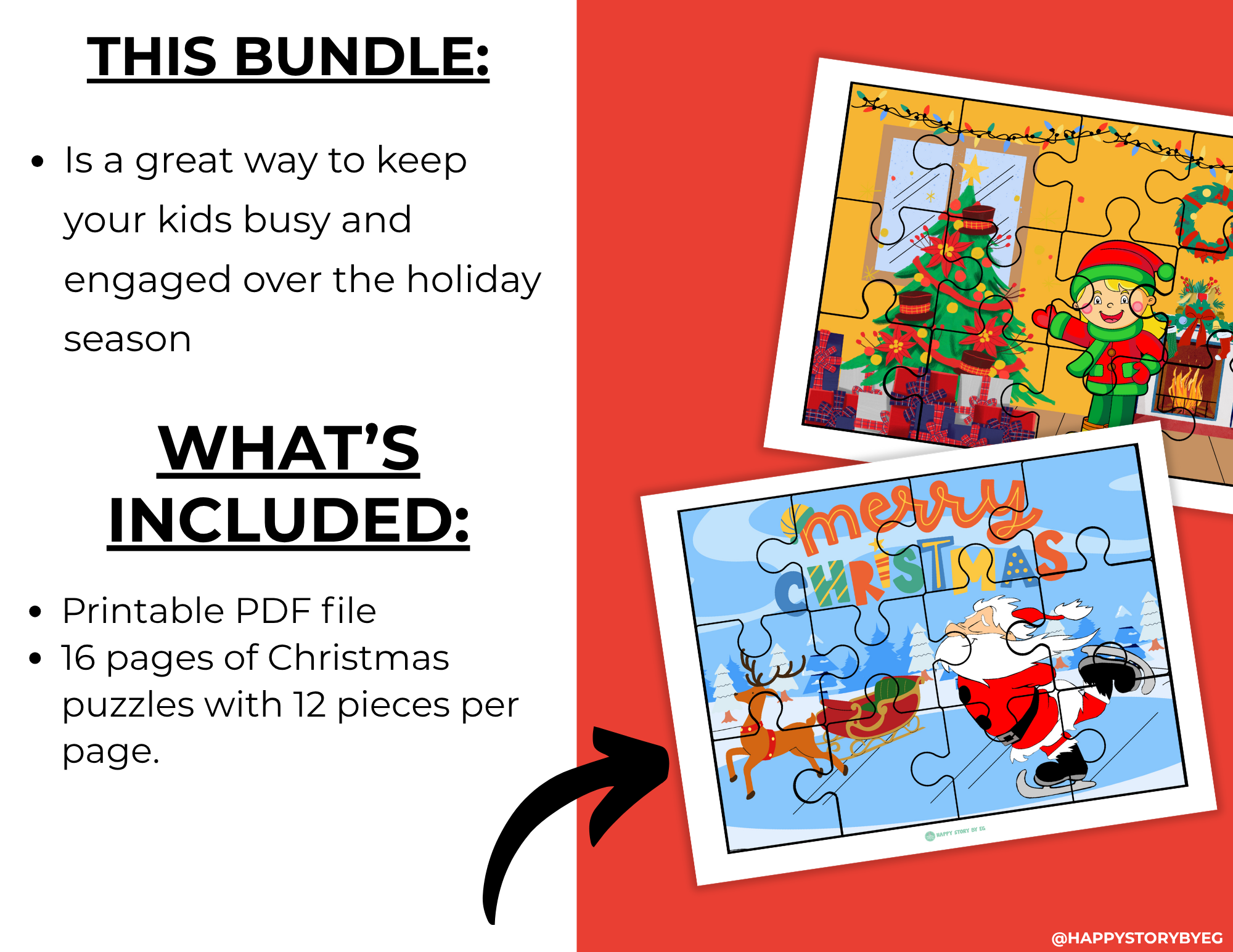 BUNDLE Christmas Activities and Christmas Worksheets for Preschool ...