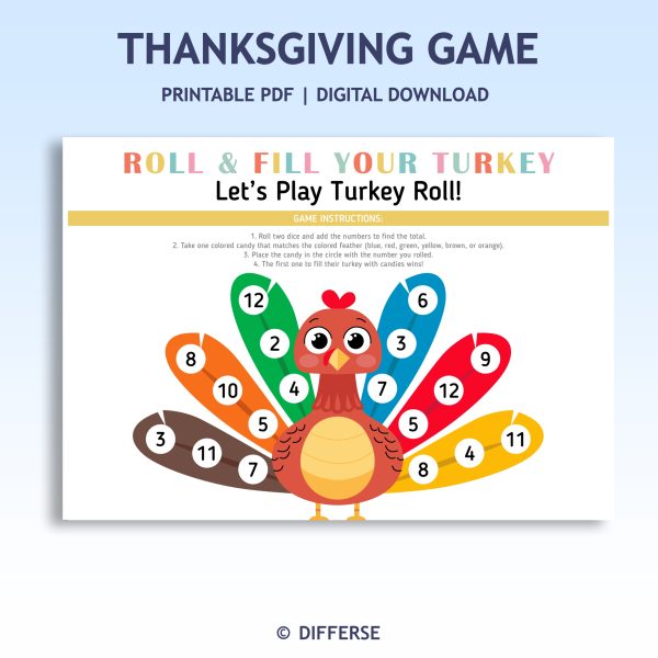 Build a Turkey | Turkey Coloring Template | Thanksgiving Game ...