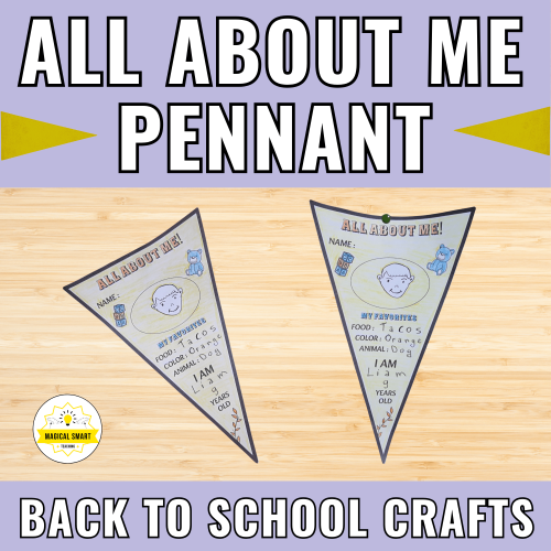 All About Me Banner | Pennant | Flag | Back to School Activity | Made ...