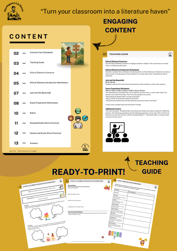 Character Dilemmas – Moral Decision-Making Essay Writing - Worksheets ...