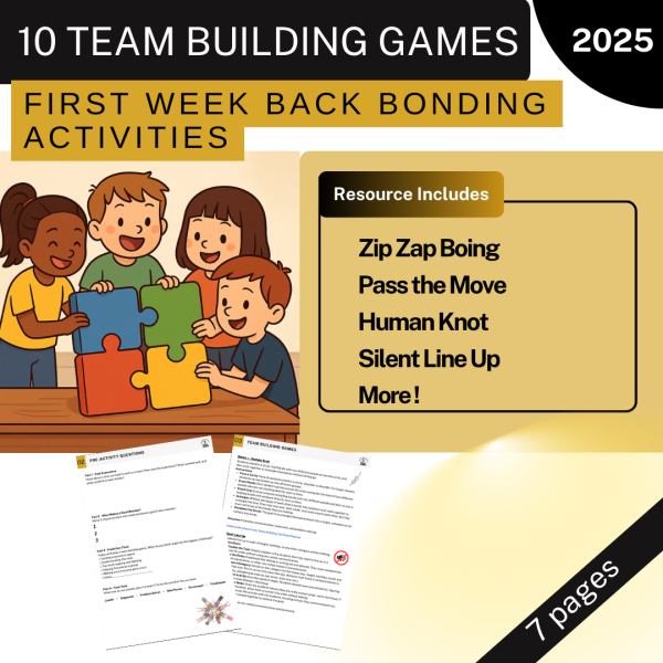 10 Team Building Games - First Week Back Activities | Made By Teachers