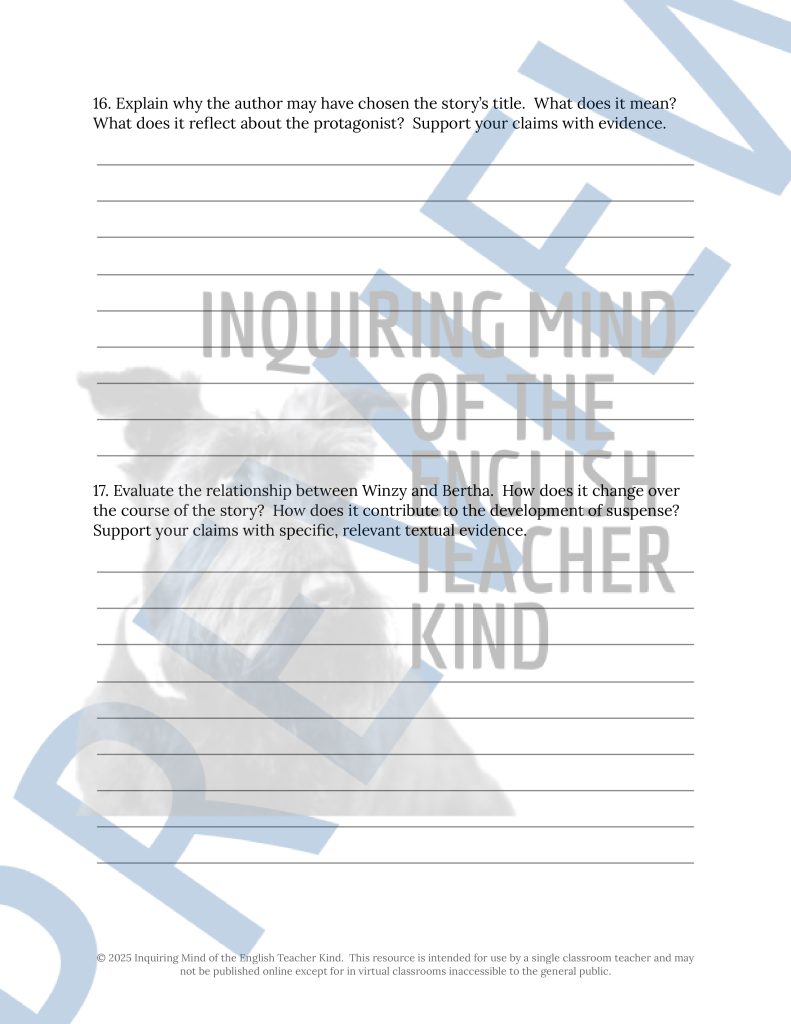 "The Mortal Immortal" by Mary Shelley Quiz, Analysis Worksheet, and ...