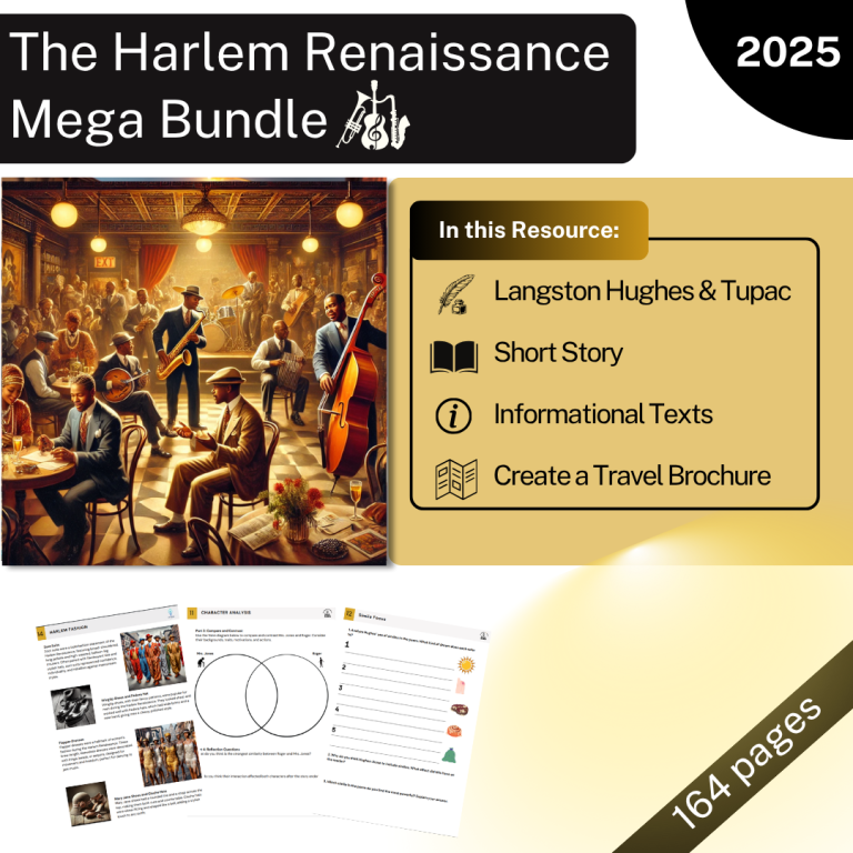 The Harlem Renaissance Bundle - Poetry, Short Story, Informational ...