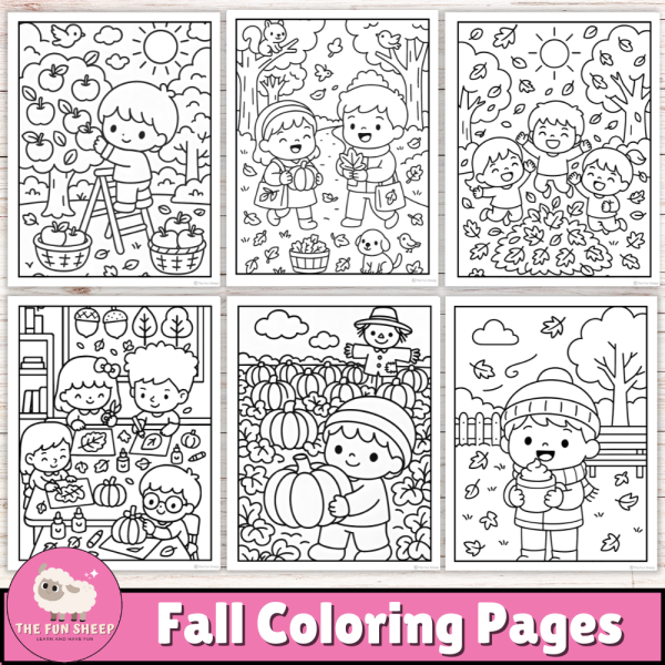 Fall Coloring Pages | Autumn-Themed Coloring Sheets for Preschool ...