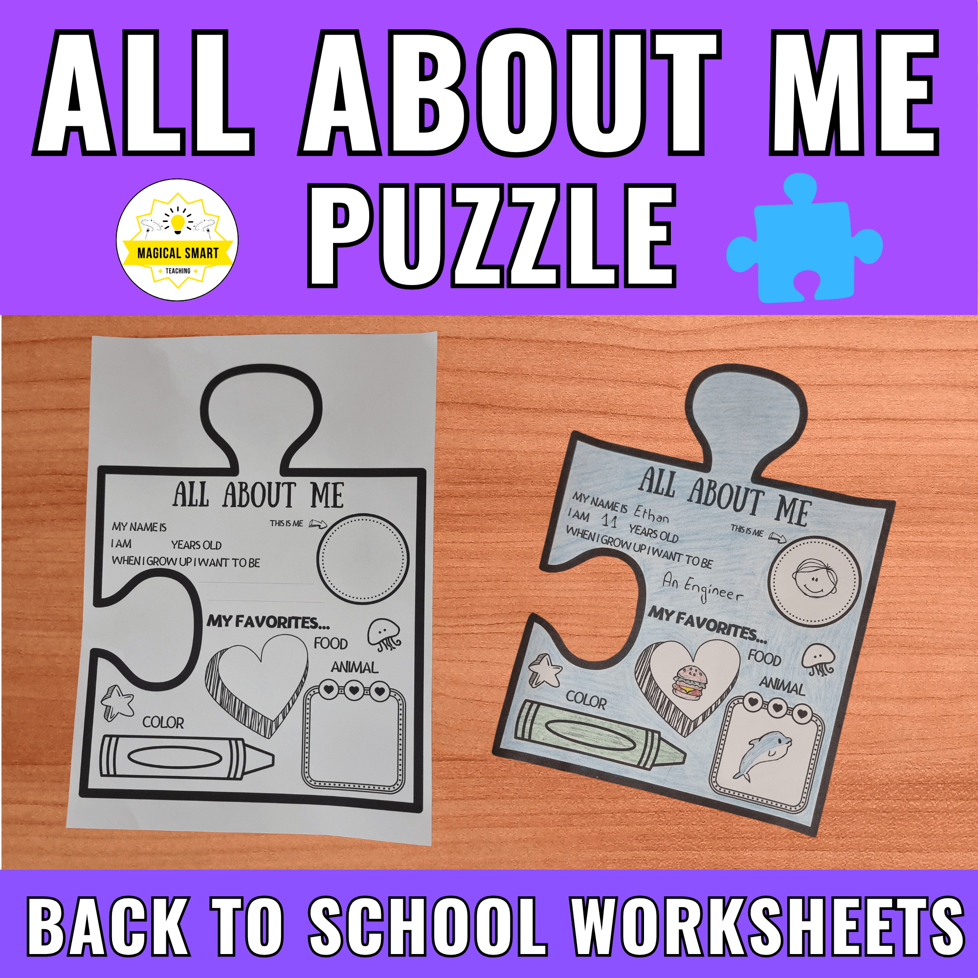 All About Me Butterfly Craft | First Day Back to School Activity ...