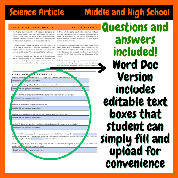 Spiral Galaxies | Space Science Reading Comprehension Passage ...