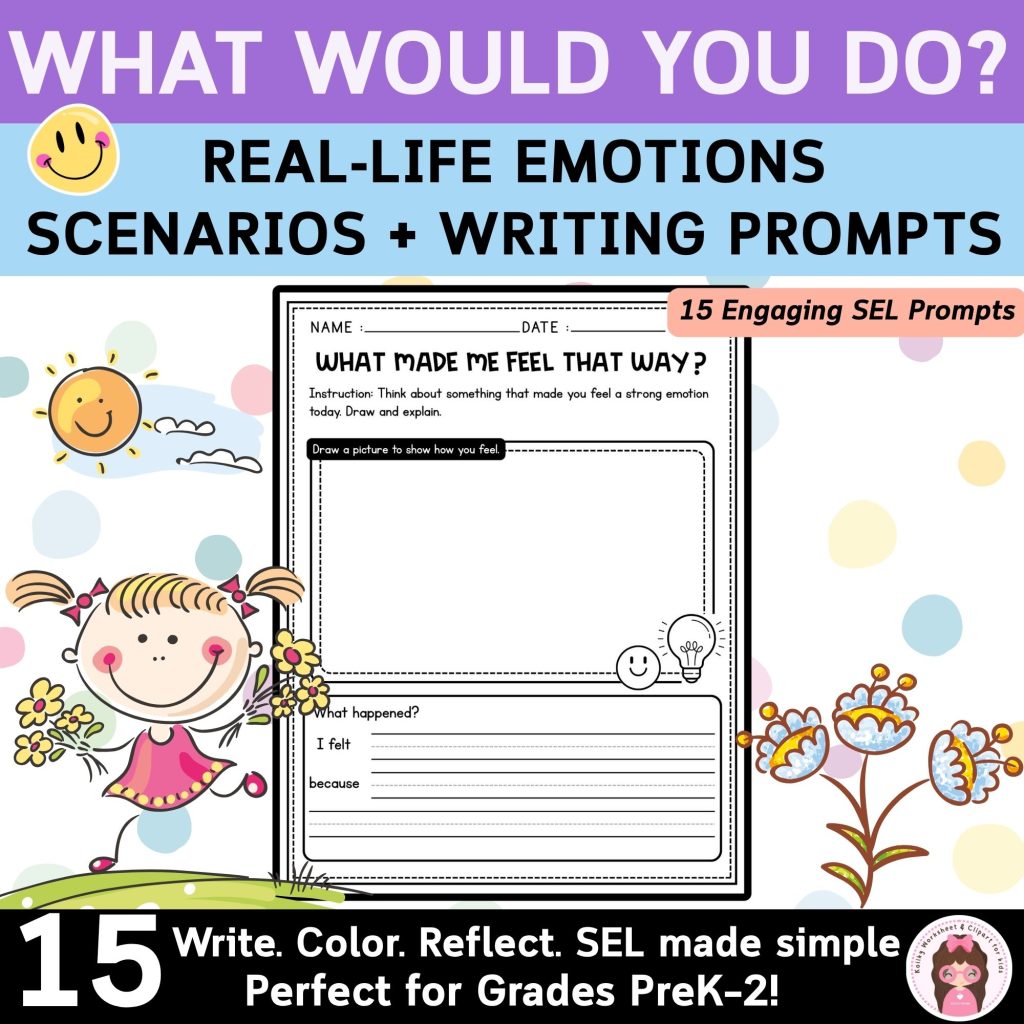 Daily Feelings Check-In Journal SEL Activities for K to 2 Classrooms ...