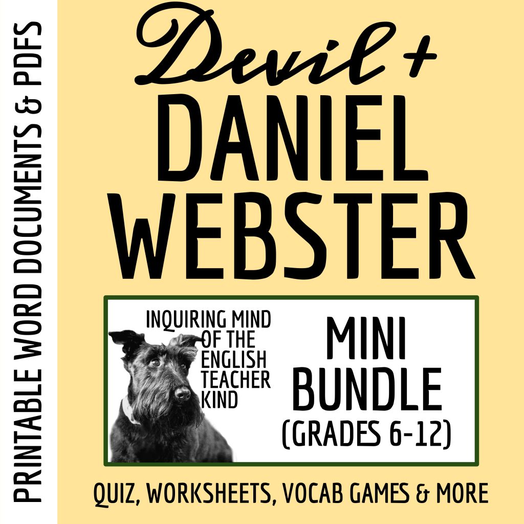 "The Devil and Daniel Webster" Quiz, Analysis Worksheets, and ...
