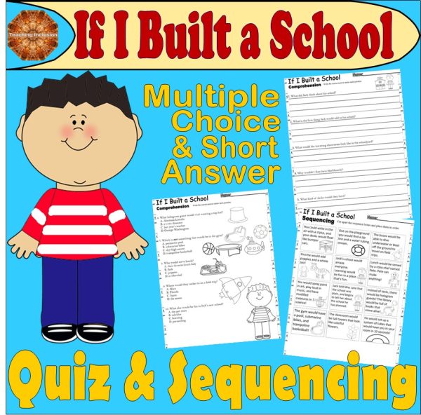 If I Built a School Read Aloud Book Companion Reading Comprehension ...