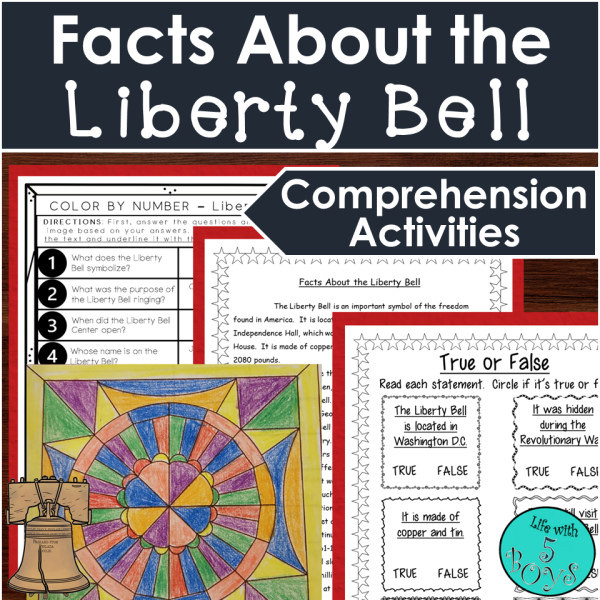 American Symbols Reading Comprehension Activities - Facts About the ...