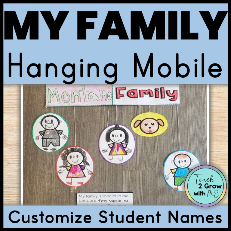 All About Me and My Family Craft Hanging Mobile EDITABLE Back to School ...
