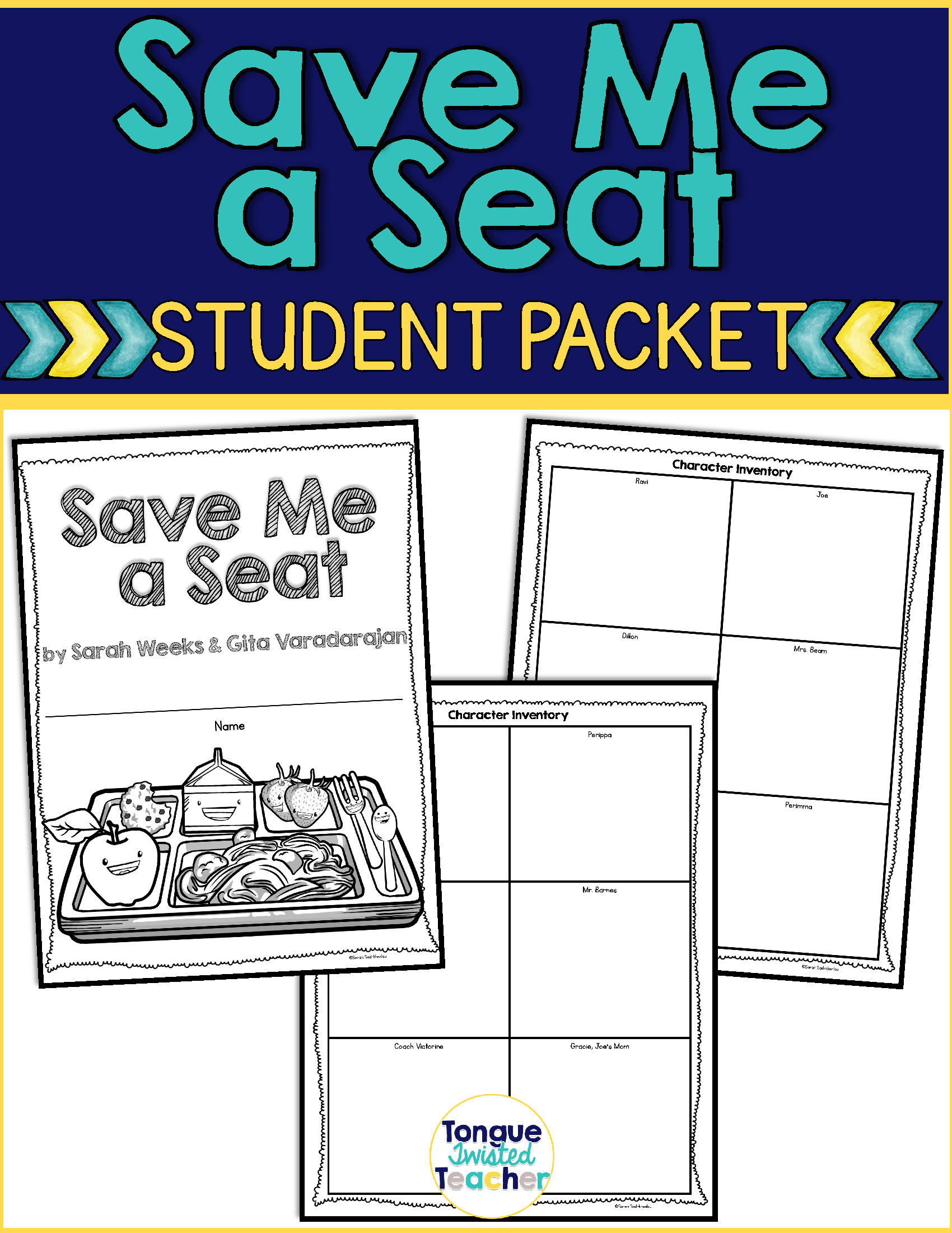 Save Me a Seat by Weeks and Varadarajan Student Packet for Guided ...