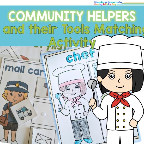 Community Helpers Matching Activity| Cut and Paste or Reusable Center ...