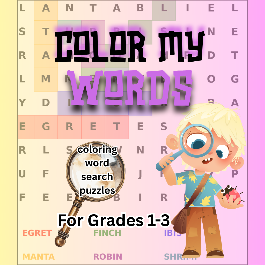 Color My Words-The Beginning-Over 60+ Coloring Word Search Puzzles ...