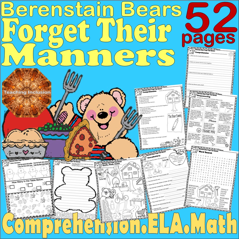 Berenstain Bears Forget Their Manners Read Aloud Book Companion Reading ...