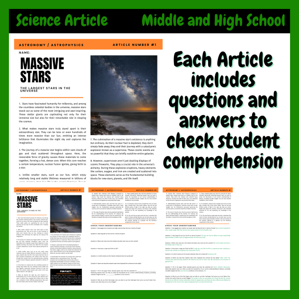 Adaptations in Populations | Biology Reading Comprehension Passage ...