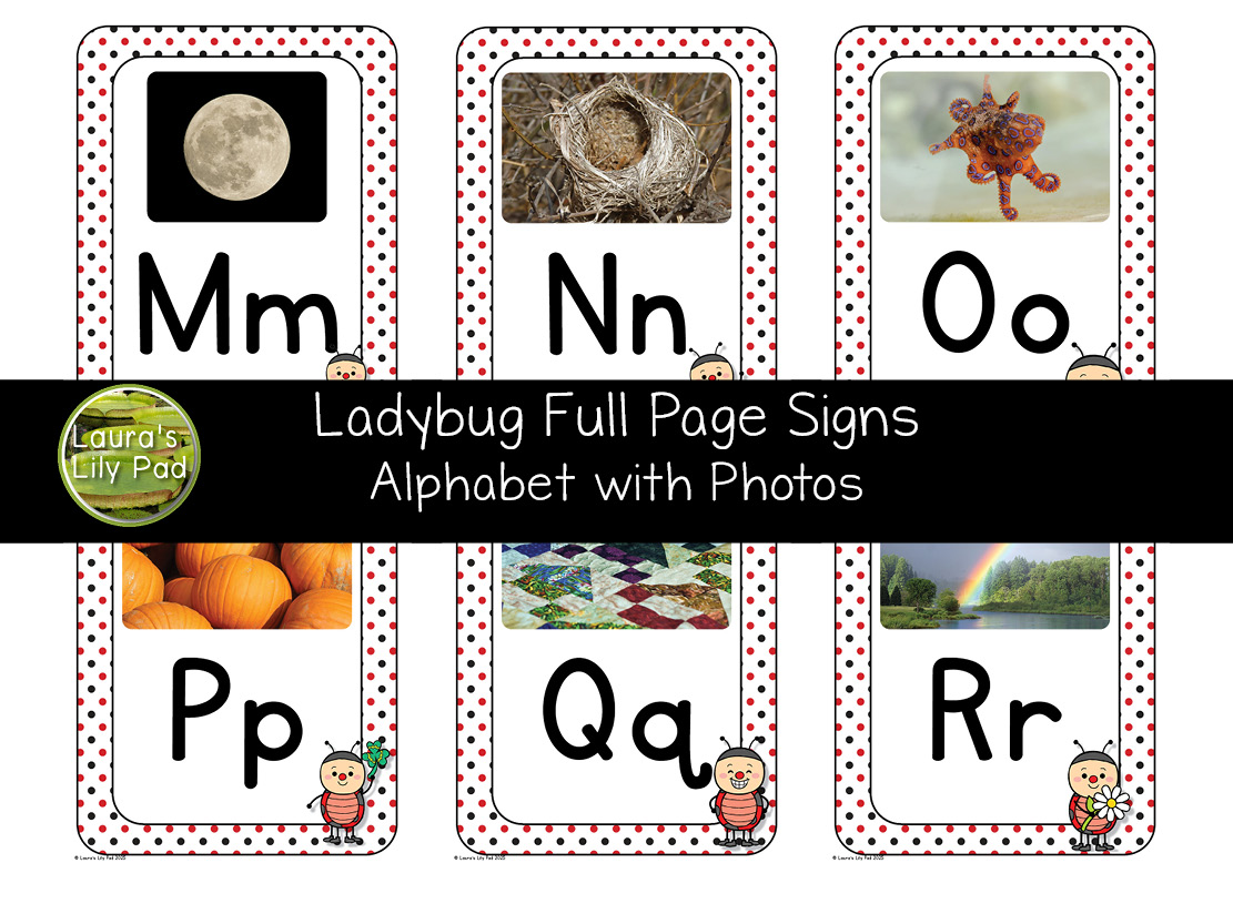 Ladybug ABC Signs | Made By Teachers
