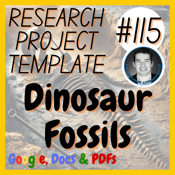 Dinosaur Fossils | Earth Science Research Project Template | Digital ...