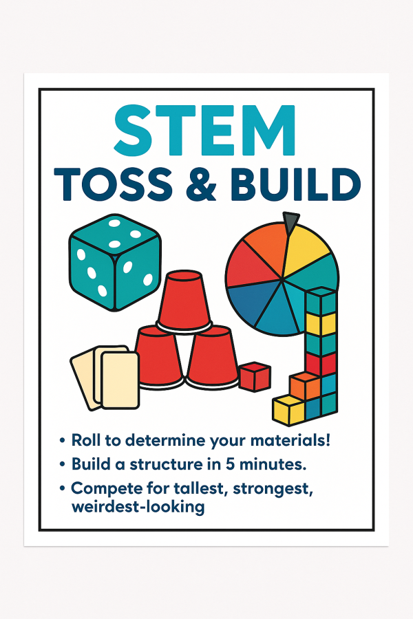 STEM Toss & Build | Roll-to-Build Indoor Recess Challenge | Made By ...