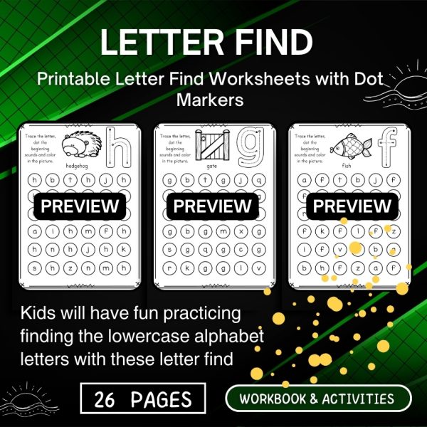 Printable Letter Find Worksheets with Dot Markers - Made By Teachers
