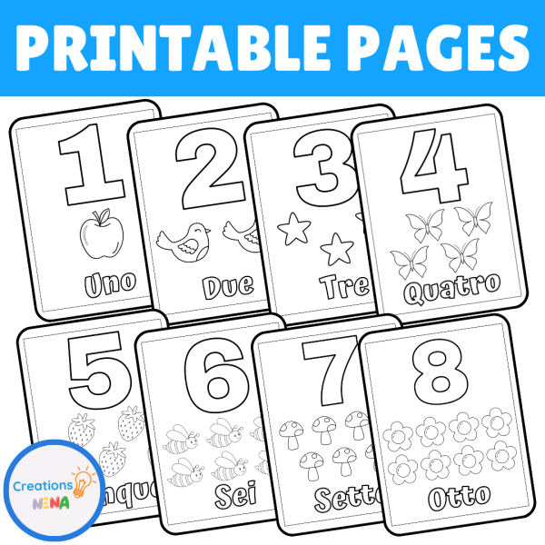 Free Numbers in Italian | Made By Teachers