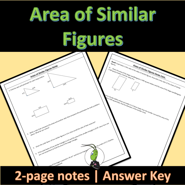 Area of Similar Figures Geometry Guided Notes Perimeter and Area Unit ...