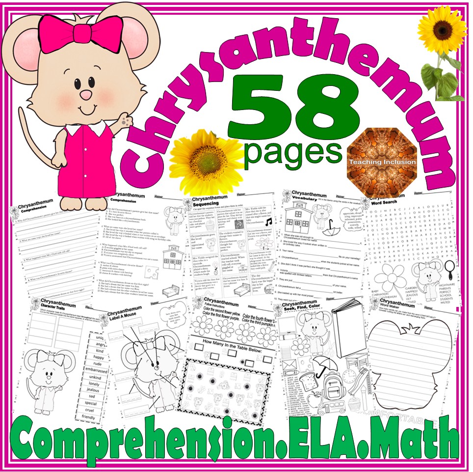 Snowman Activities Worksheets Math Writing Speech English Language Arts ...