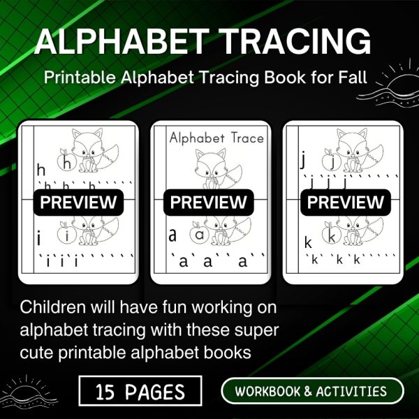 Printable Alphabet Tracing Book for Fall | Made By Teachers