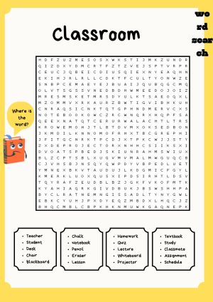 Classroom Word Search Puzzle – Back to School Activity - Made By Teachers
