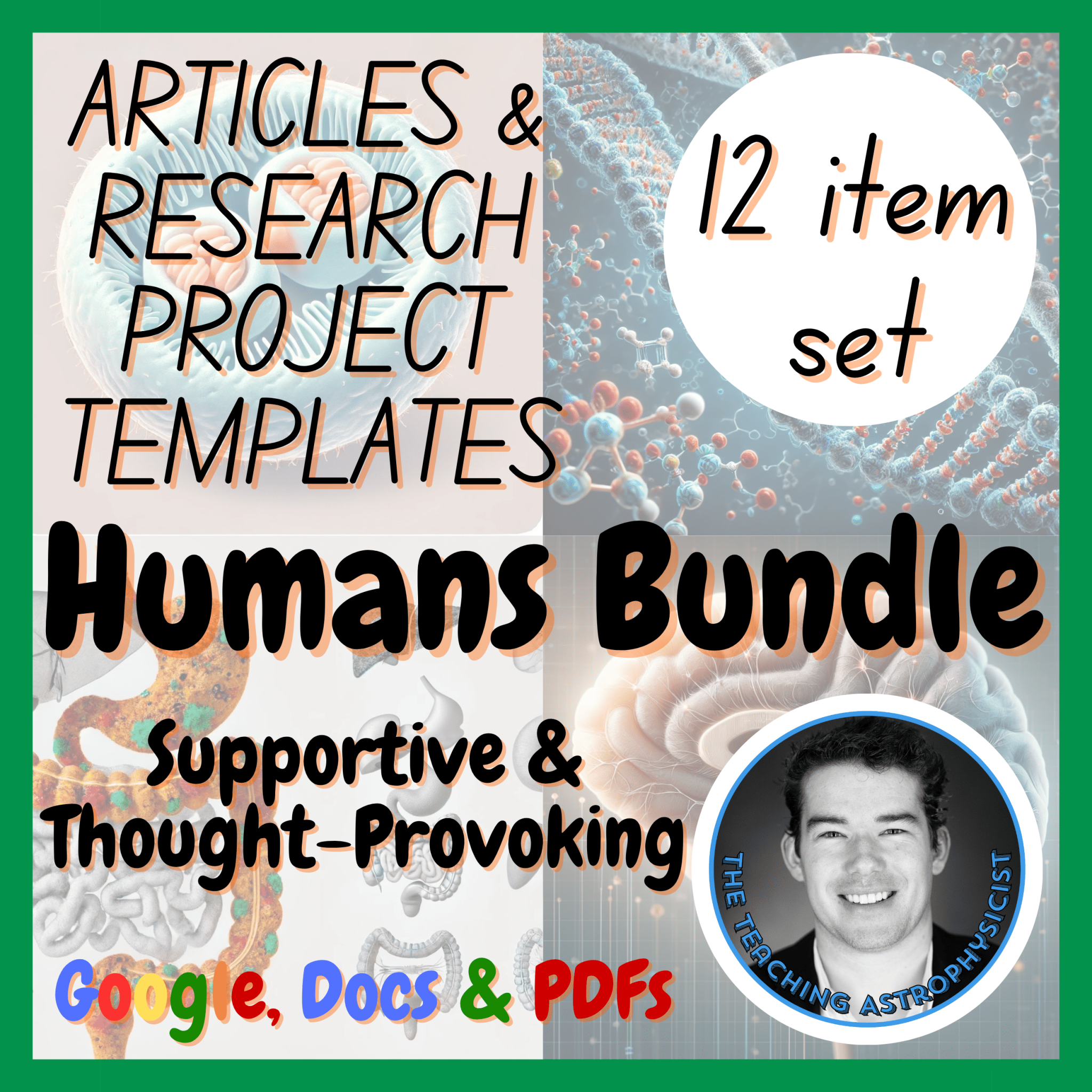 Humans Bundle | 6 Life Science Reading Passages + 6 Research Project ...
