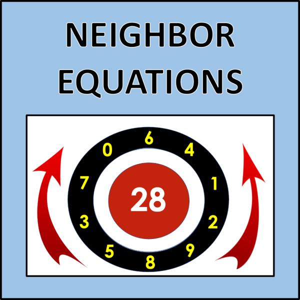 Neighbor Equations - a free math game | Made By Teachers