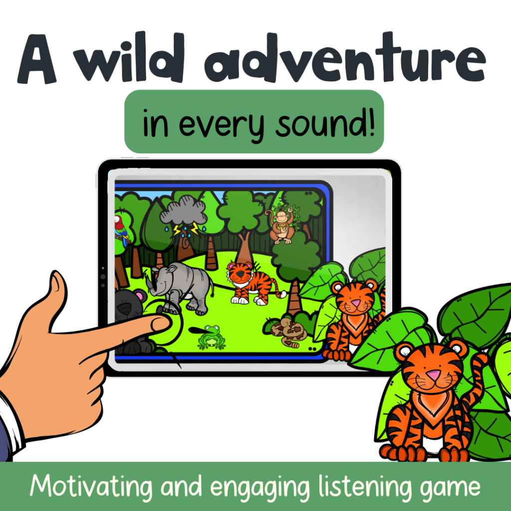 Jungle Animal Sounds PowerPoint Game | Listening Skills & Soundscape ...