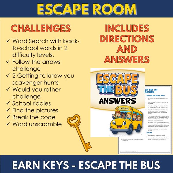 Back to School Escape Room Getting to Know You Icebreaker & Team ...
