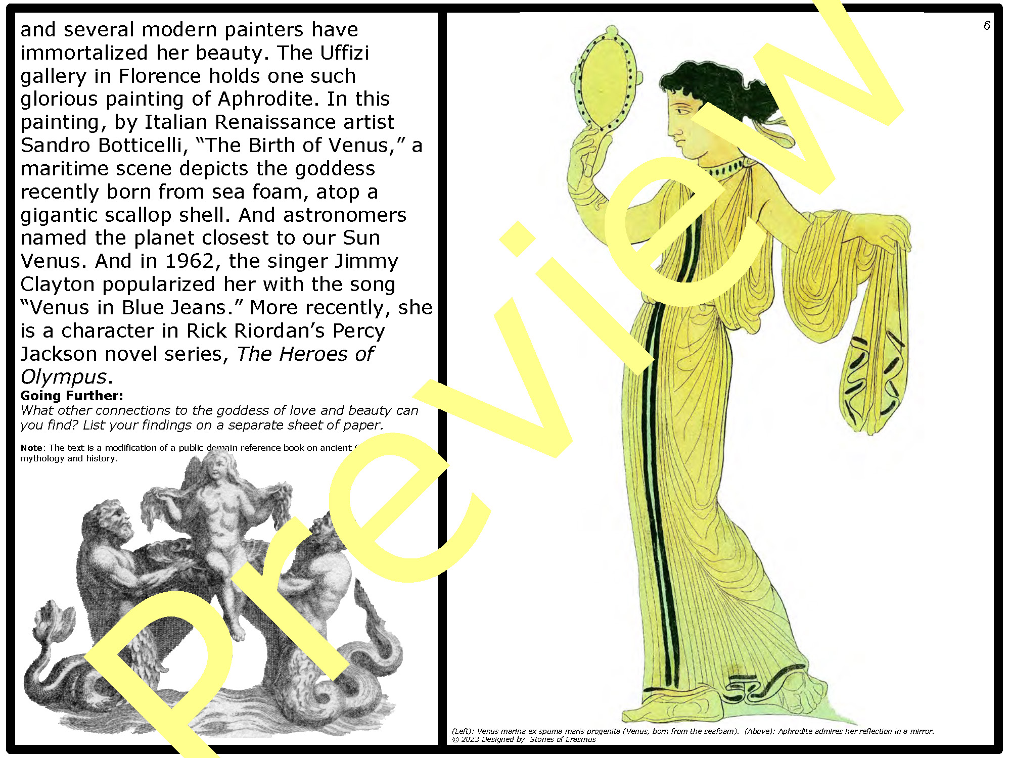 12 Olympians Greek and Roman Gods & Goddesses Thematic Unit Grades 8-11 ...