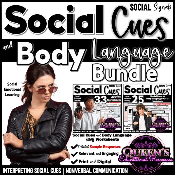 Social Cues Activities | Body Language | Nonverbal Communication ...