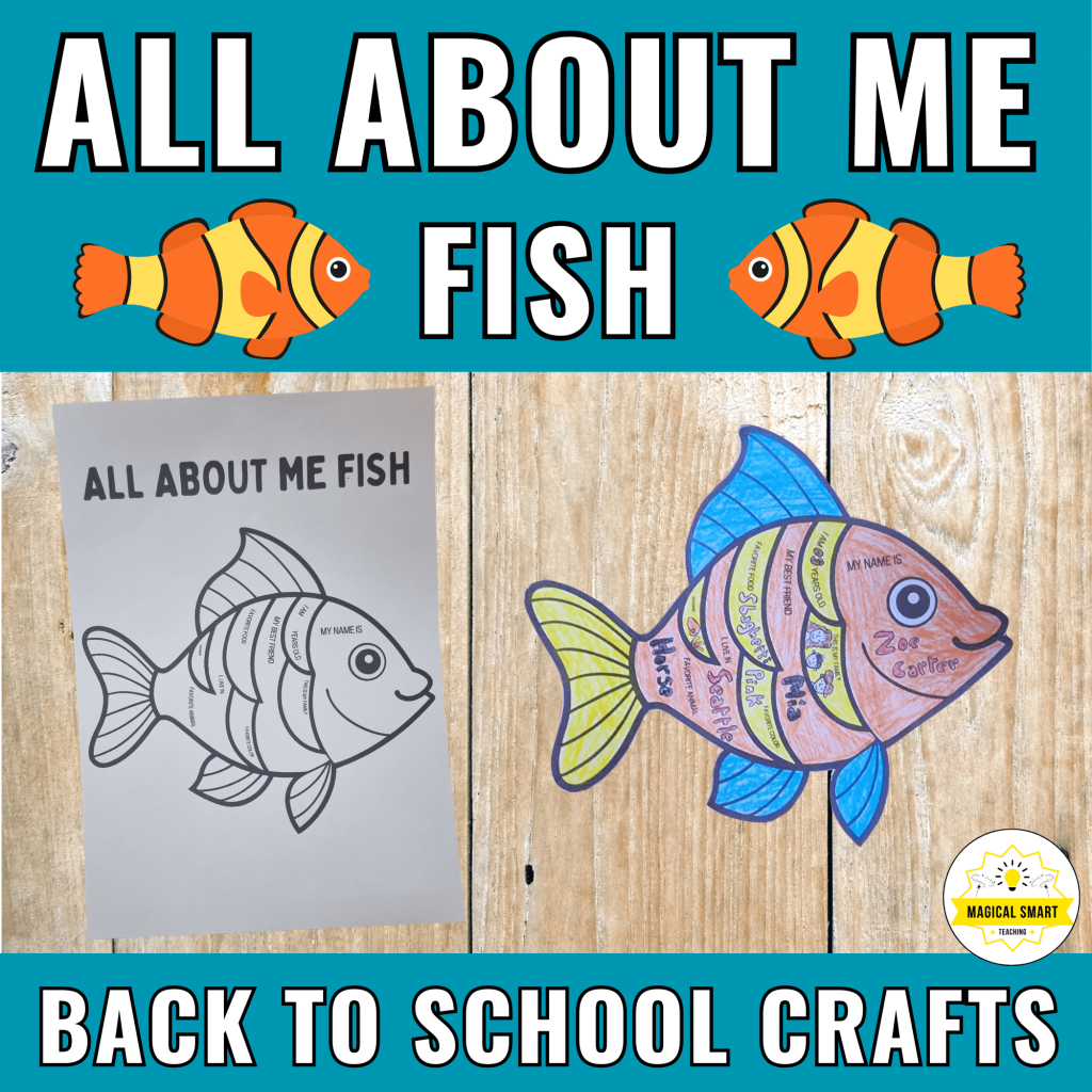 All About Me Fish | Back to School Activity | Getting to Know You ...
