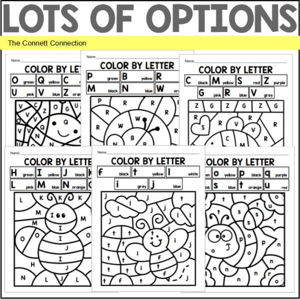 Bee Alphabet Color by Code Worksheets - Made By Teachers