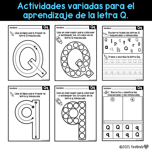Letra de la semana. Letra Q / Letter of the week Spanish: Letter Q ...
