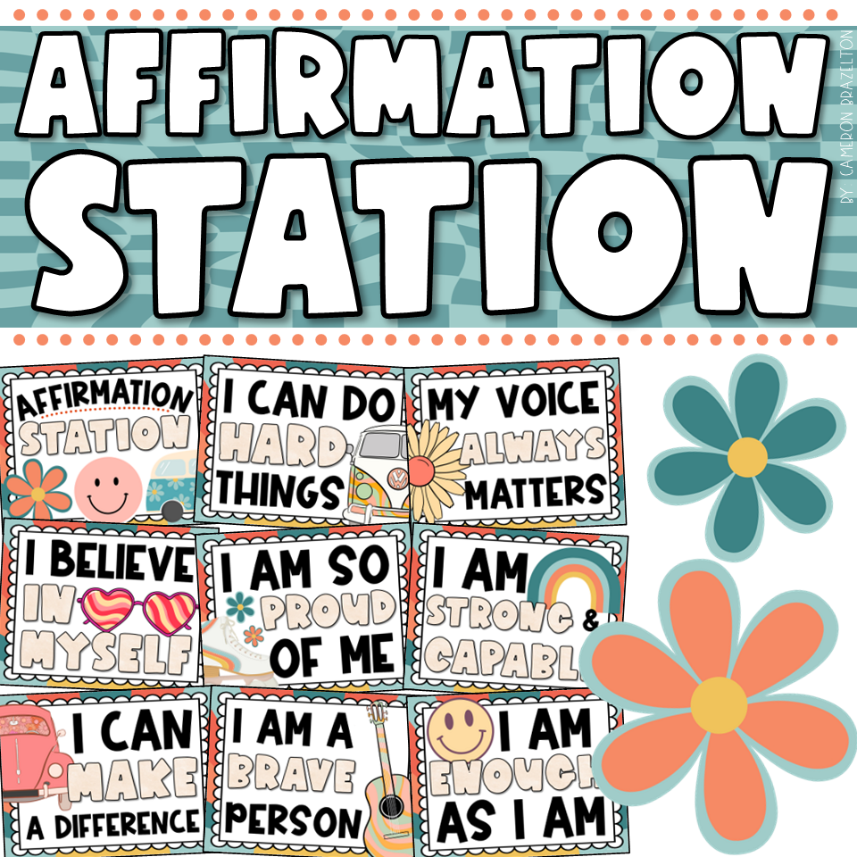 Voice Level Chart Posters Classroom Management Groovy Retro Vibes Theme ...