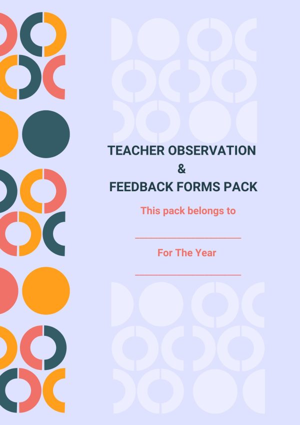 Teacher Observation & Feedback Forms | Editable | Made By Teachers