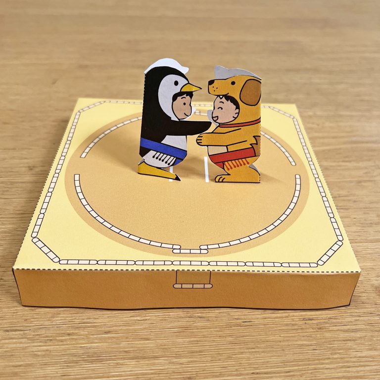 Japanese Paper Sumo Craft – Printable Make-and-Play Activity | Made By ...