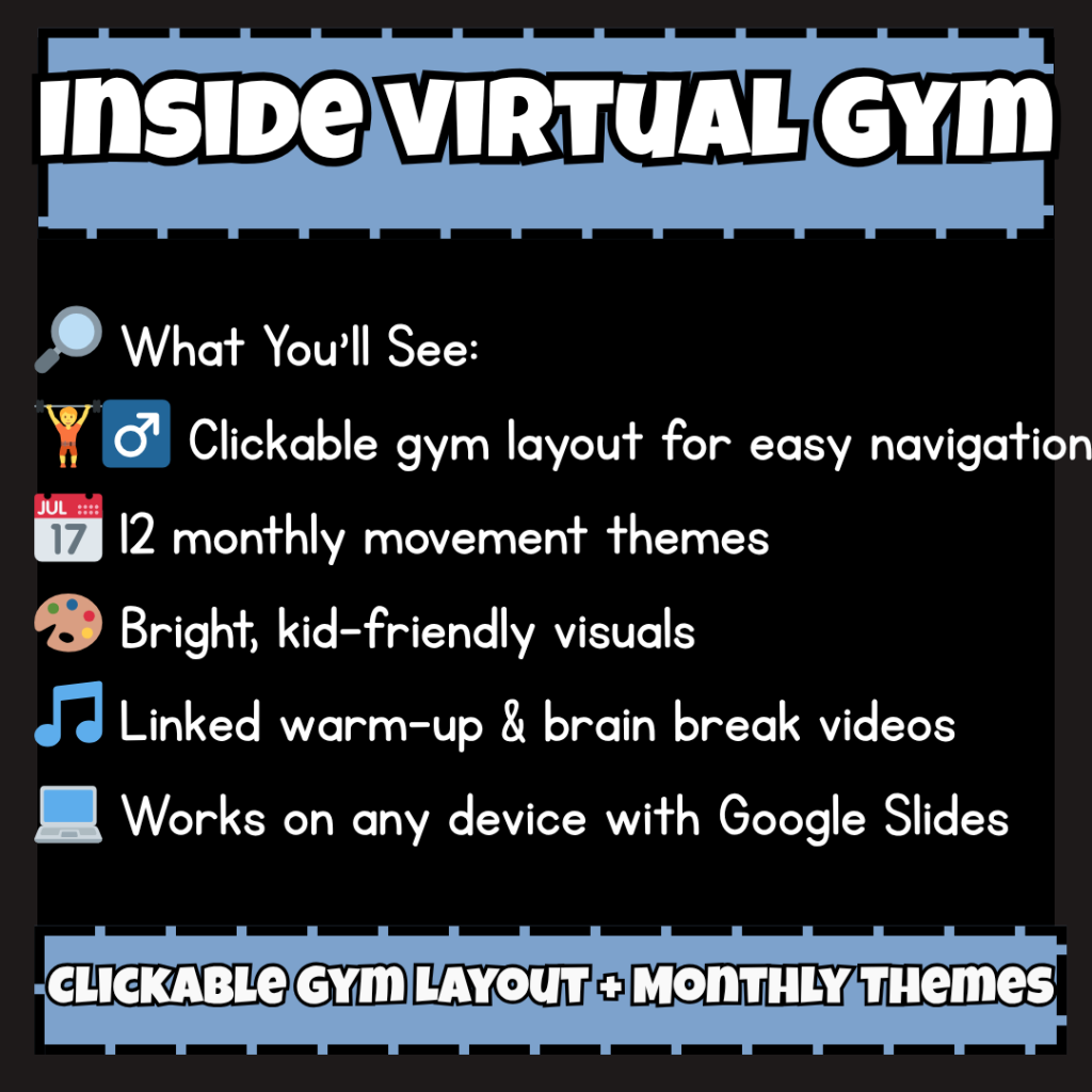 Interactive Virtual Gym for Kids | Monthly Brain Breaks + Warm-Ups ...
